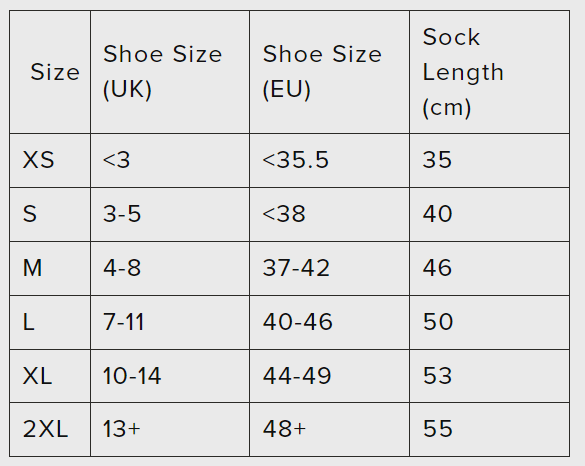 Size Charts – SBD Turkey