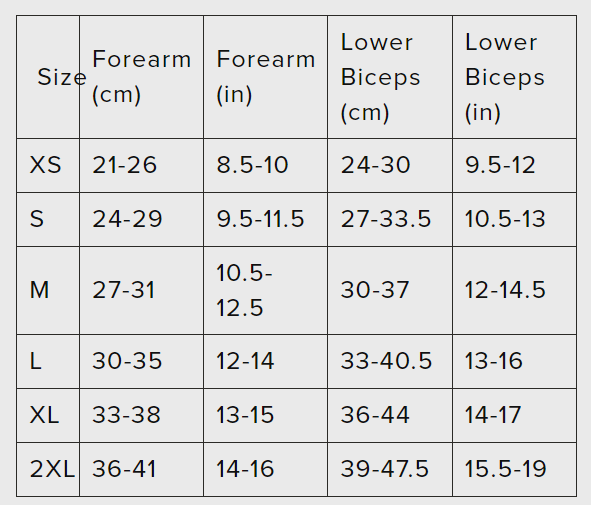 Size Charts – SBD Turkey